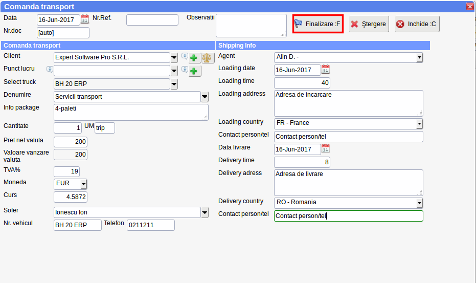Manual de utilizare Transport si Expeditii | by Expert Software | by ...